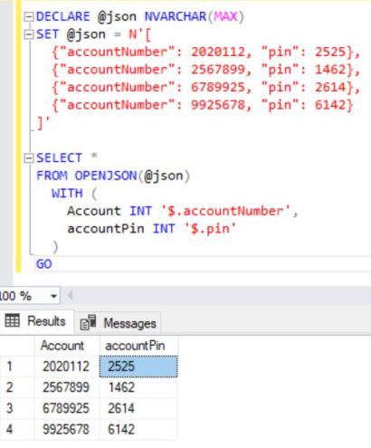 Handling “Json” and “Unstructured” Data in SQL – Big Data & SQL