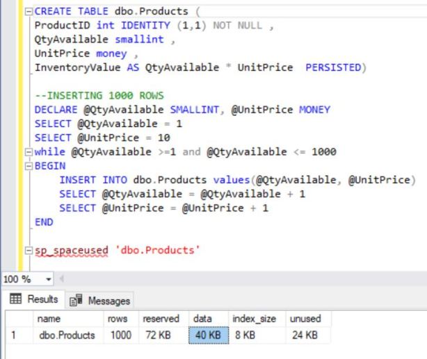Logical vs Physical Computed Columns – Big Data & SQL