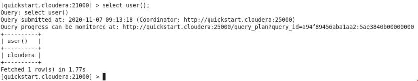 Connected User in Impala DAEMON – Big Data & SQL