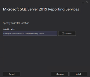 SQL Server Reporting Services (SSRS) Installation – Big Data & SQL